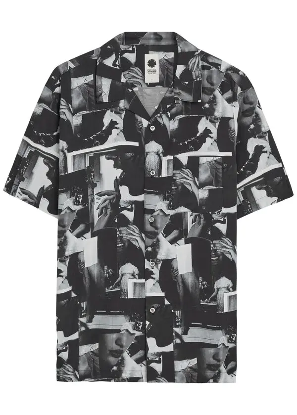 VOWELS Printed Rayon Shirt
