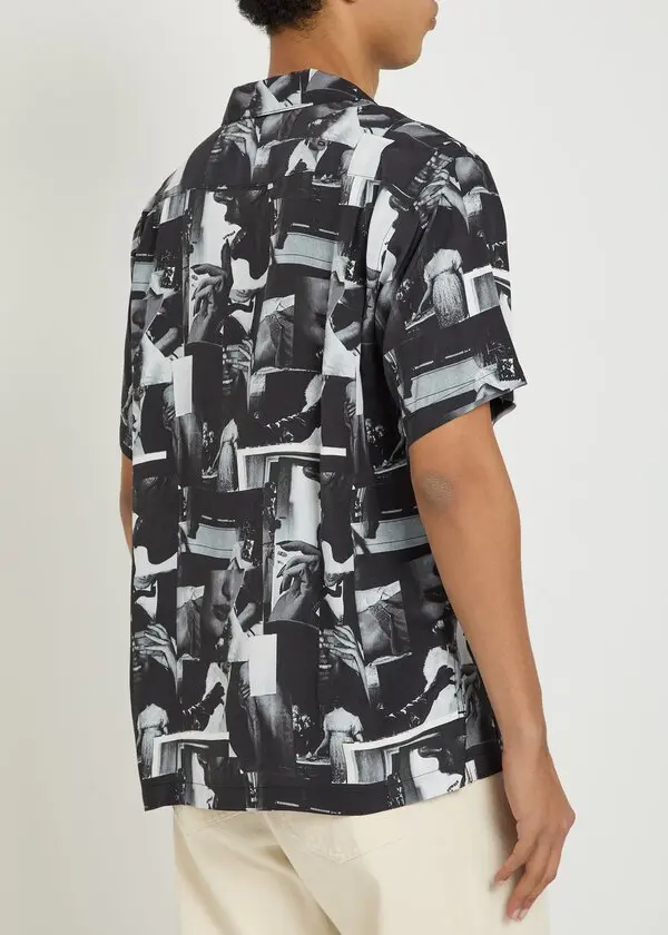 VOWELS Printed Rayon Shirt