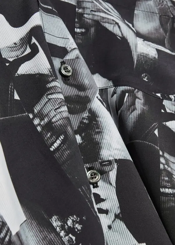 VOWELS Printed Rayon Shirt