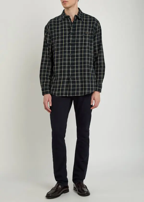 Nudie Jeans Lean Dean Slim-leg Jeans - Dark Blue