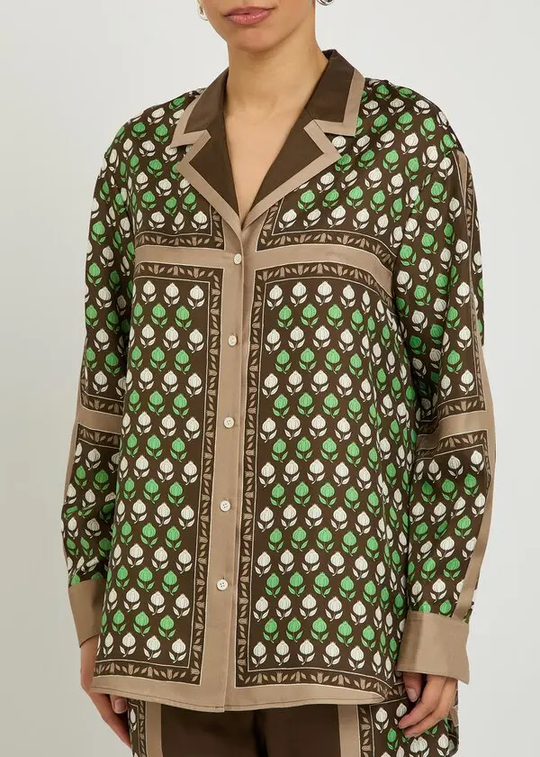 Tory Burch Printed Silk Shirt