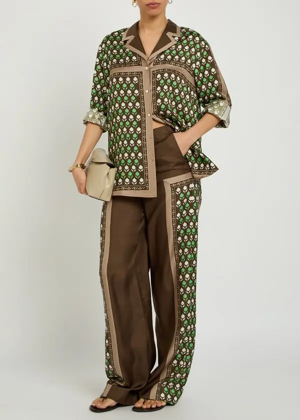 Tory Burch Printed Silk Shirt