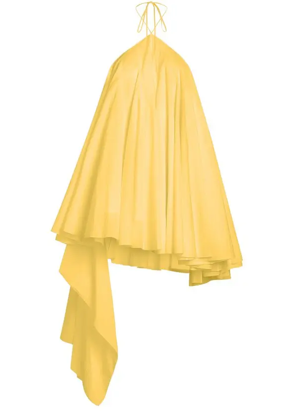 Jacquemus La Triangle Courte Asymmetric Mini Dress - Yellow