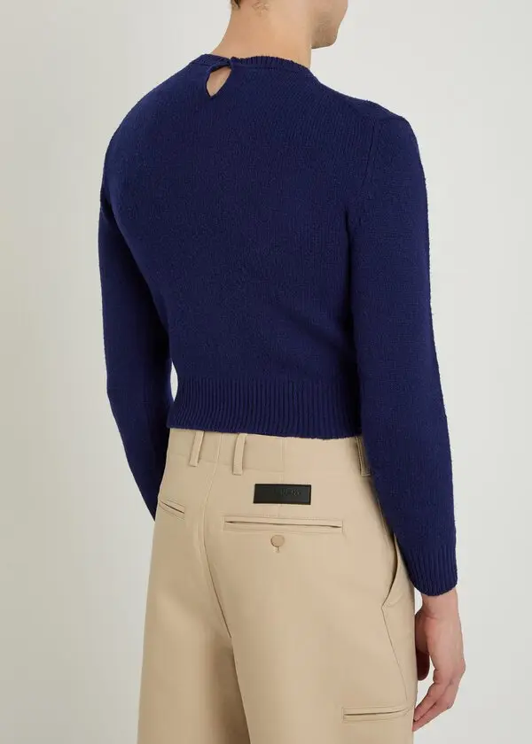 JIL SANDER 3/4 Sleeve Wool-blend Jumper