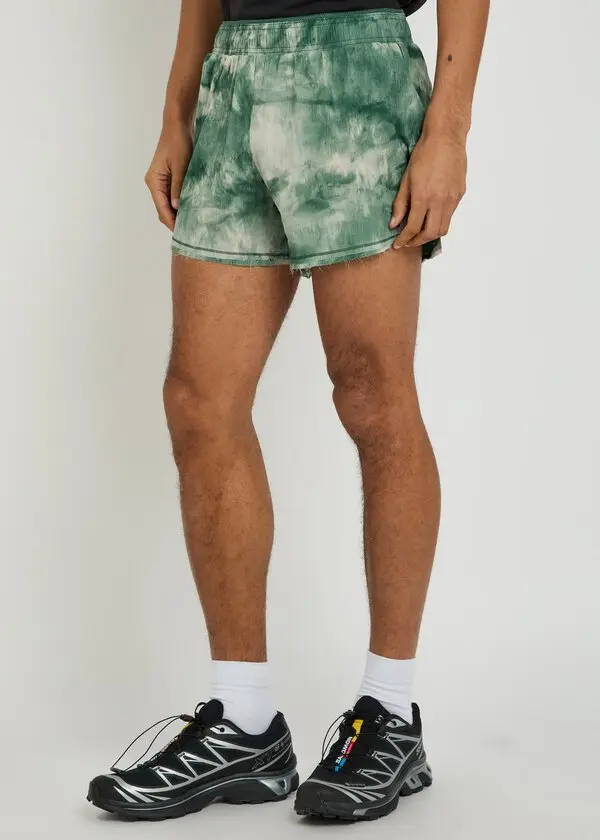 Y3 Printed Stretch-polyamide Running Shorts