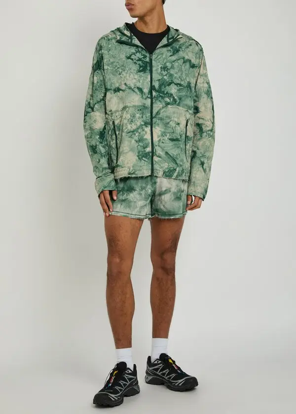 Y3 Printed Stretch-polyamide Running Shorts