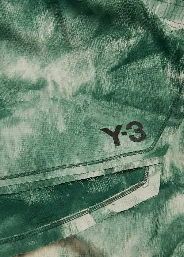 Y3 Printed Stretch-polyamide Running Shorts