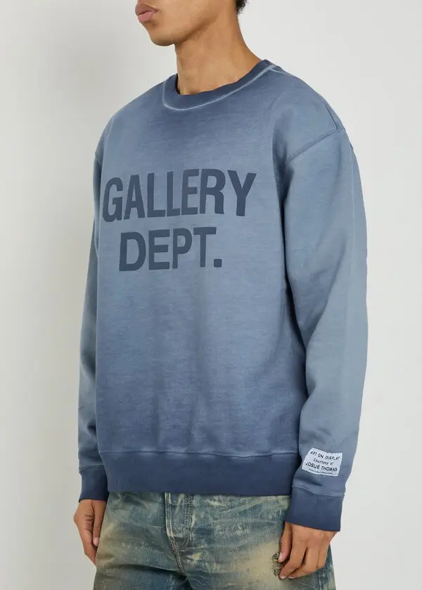 GALLERY DEPT. Logo-print Washed Cotton Sweatshirt
