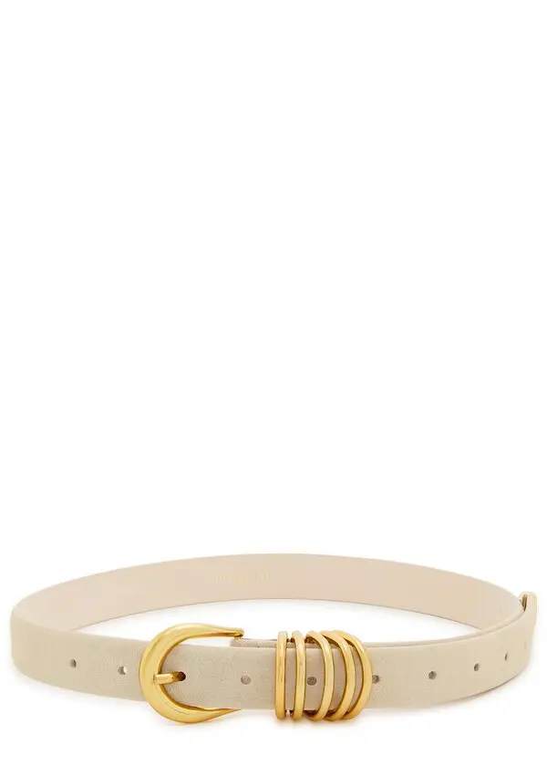 DEHANCHE Hollyhock Suede Belt - Beige