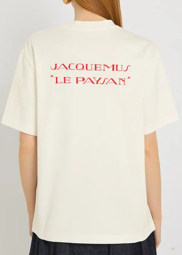 Jacquemus Le T-shirt De Collection Embroidered Cotton T-shirt