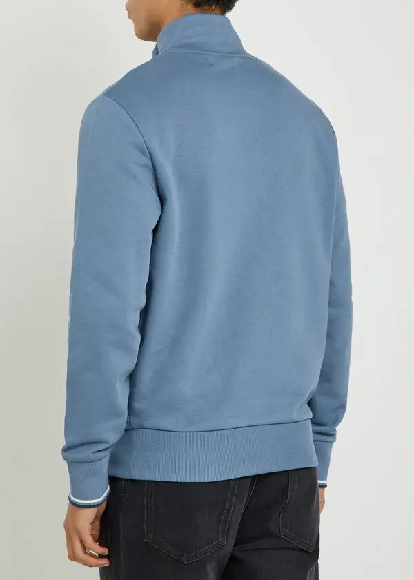Fred Perry Half-zip Cotton Sweatshirt - Blue