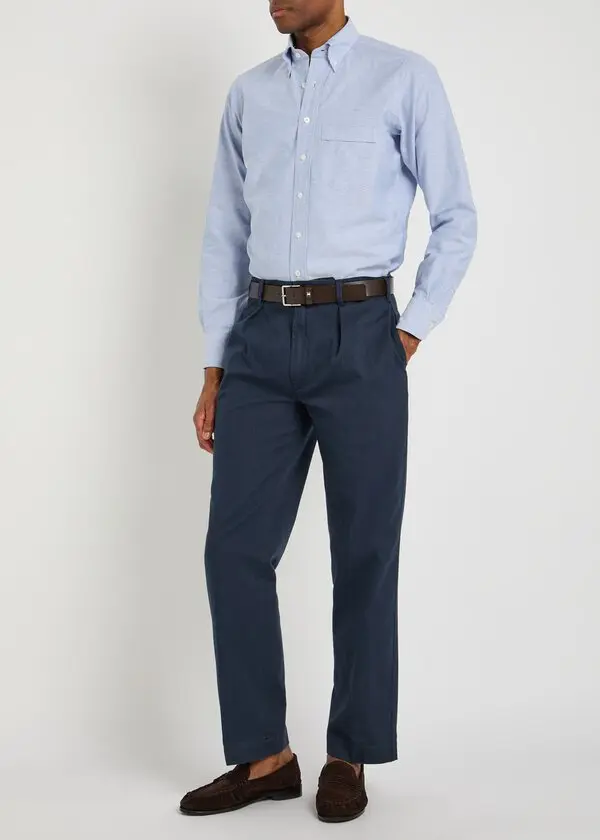 DRAKE'S Cotton Oxford Shirt
