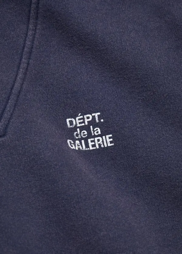 GALLERY DEPT. Logo Half-zip Cotton Sweatshirt - Navy