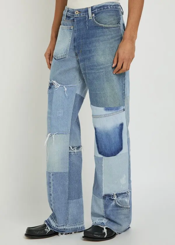 GALLERY DEPT. Mixed Straight-leg Jeans - Denim
