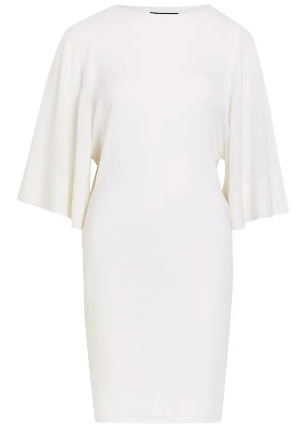 Jacquemus La Robe Maille Mananco Merino And Silk-blend Mini Dress - Off White