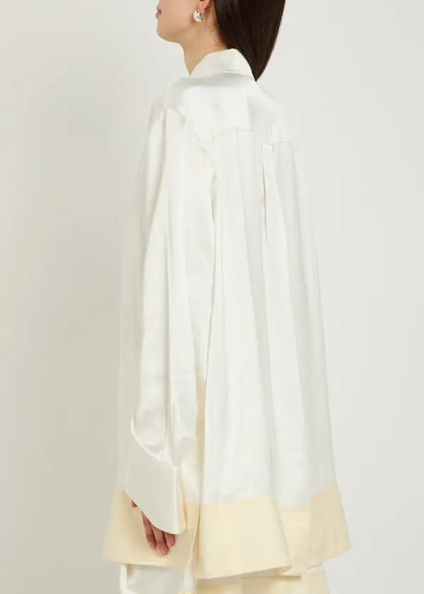 TOTEME Silk Button-down Shirt - White