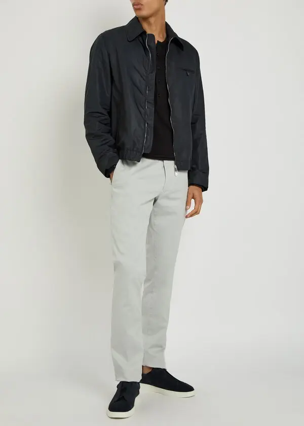 SLOWEAR Shell Bomber Jacket - Navy