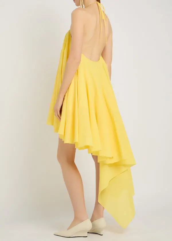 Jacquemus La Triangle Courte Mini Dress - Yellow