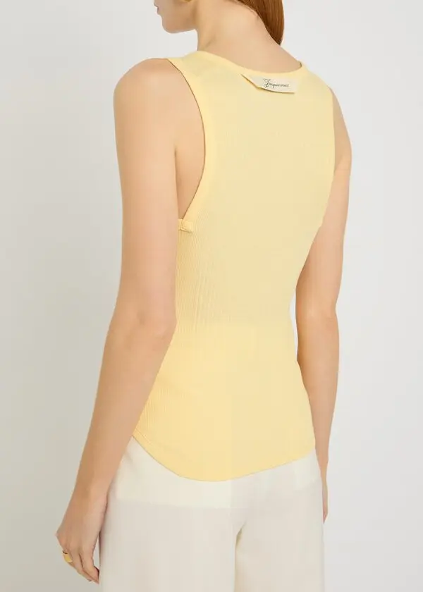 Jacquemus Le Marcel Rone Carré Tank Top - Yellow
