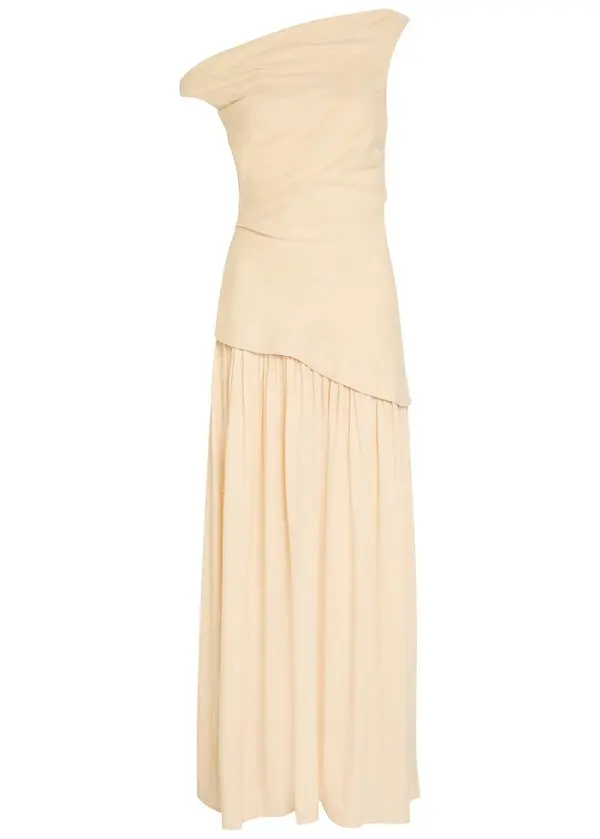 Faithfull The Brand Roma Off-the-shoulder Maxi Dress - Beige