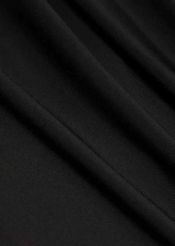 Max Mara Afoso Jersey Midi Wrap Skirt - Black