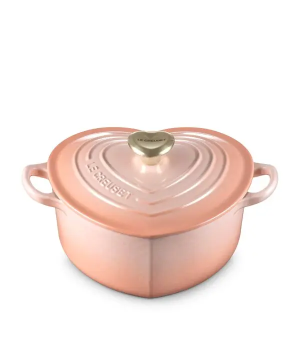 LE CREUSET Cast Iron Heart Casserole Dish - Orange