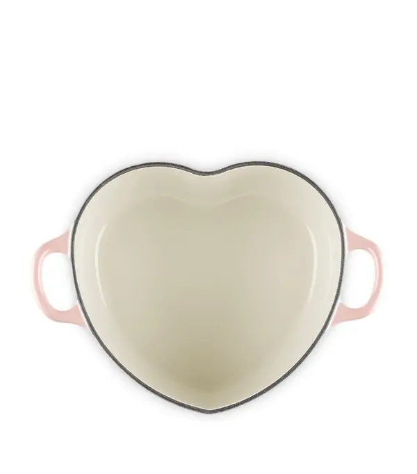 LE CREUSET Cast Iron Heart Casserole Dish - Orange