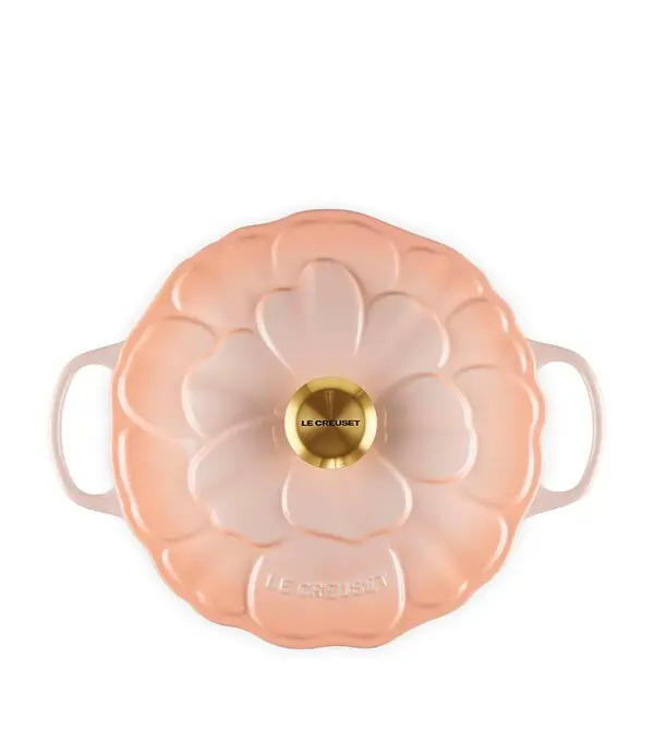 LE CREUSET Cast Iron Petal Casserole Dish - Orange