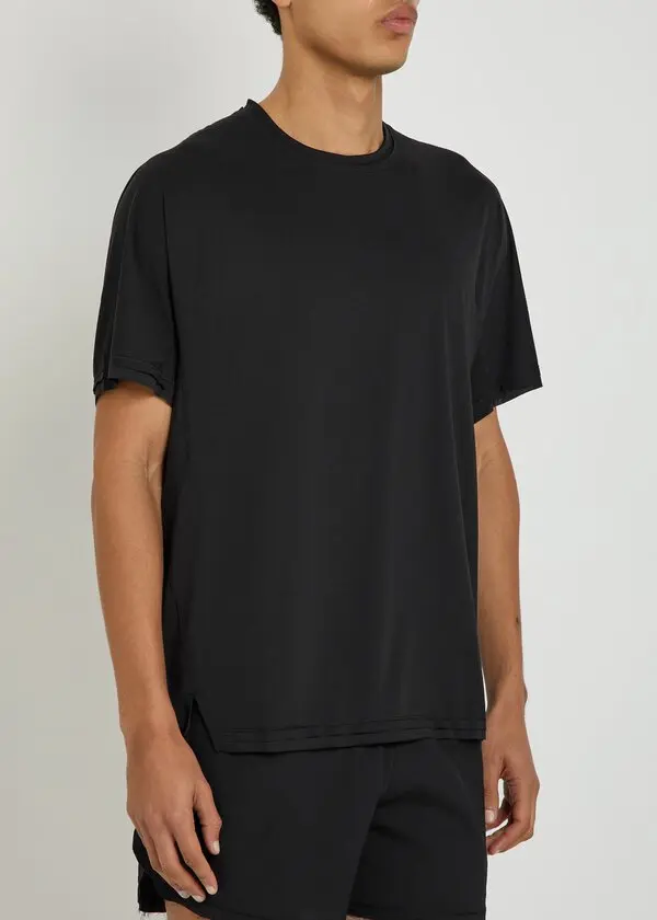 Y3 Logo-appliquéd Jersey Running T-shirt