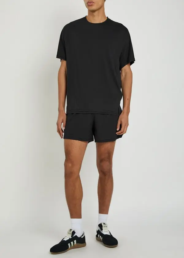 Y3 Logo-appliquéd Jersey Running T-shirt