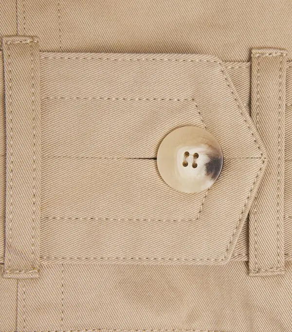JOSEPH Cotton Cropped Zago Trench Coat