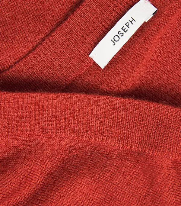 JOSEPH Cashmere V-neck Sweater - Red