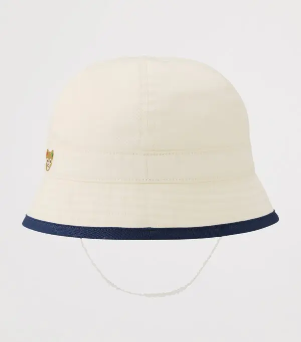 MIKI HOUSE Embroidered Bucket Hat