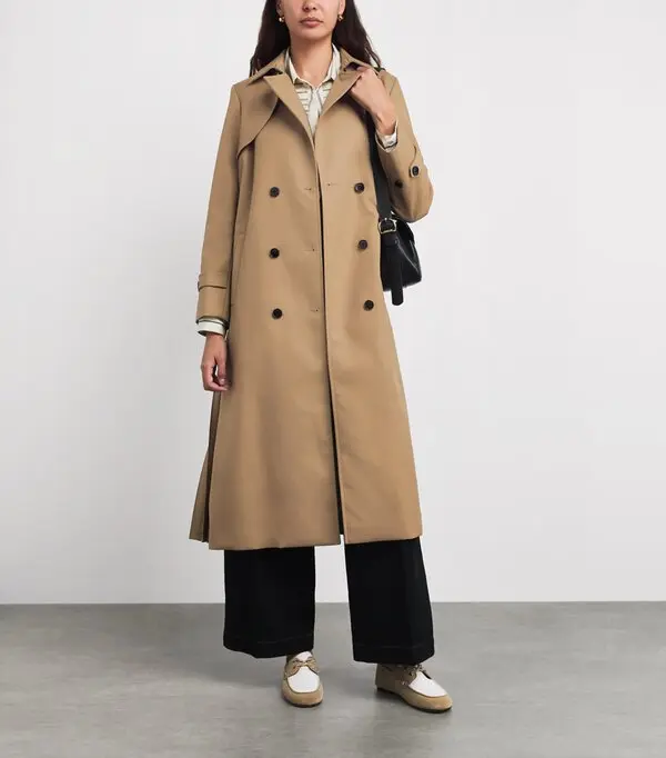 Sandro Pleated Trench Coat