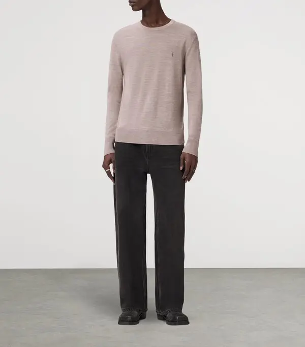 ALLSAINTS Merino Wool Mode Sweater - Beige