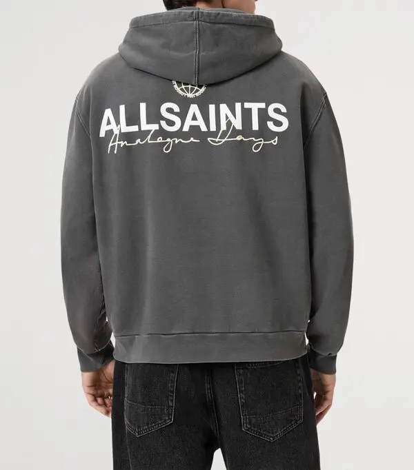 ALLSAINTS Organic Cotton Emblem Hoodie