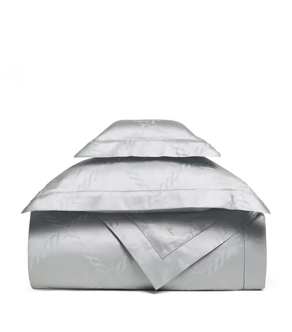 PRATESI Ori Treccia Super King Duvet Cover - Grey