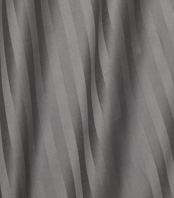 PRATESI Raso Rigato Super King Flat Sheet - Grey
