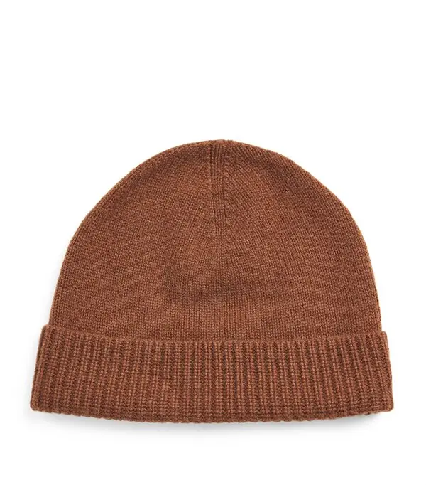 JOSEPH Cashmere Beanie Hat - Brown