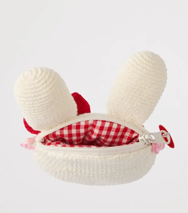 MIKI HOUSE Knitted Bunny Cross-body Bag
