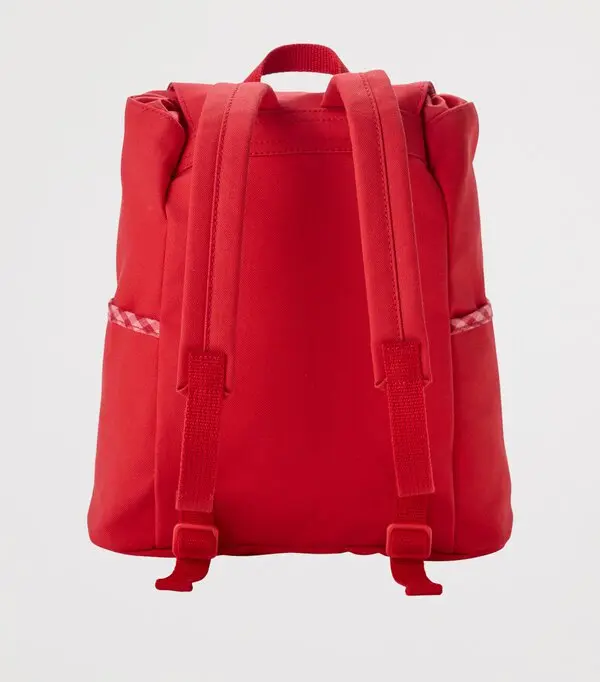 MIKI HOUSE Cotton Chieco Saku Backpack - Red