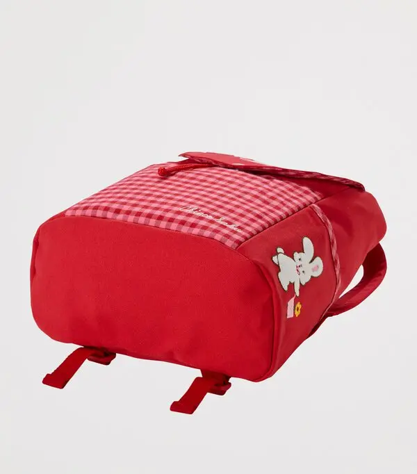 MIKI HOUSE Cotton Chieco Saku Backpack - Red