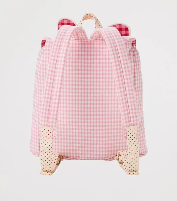 MIKI HOUSE Cotton-blend Chieco Saku Backpack - Pink