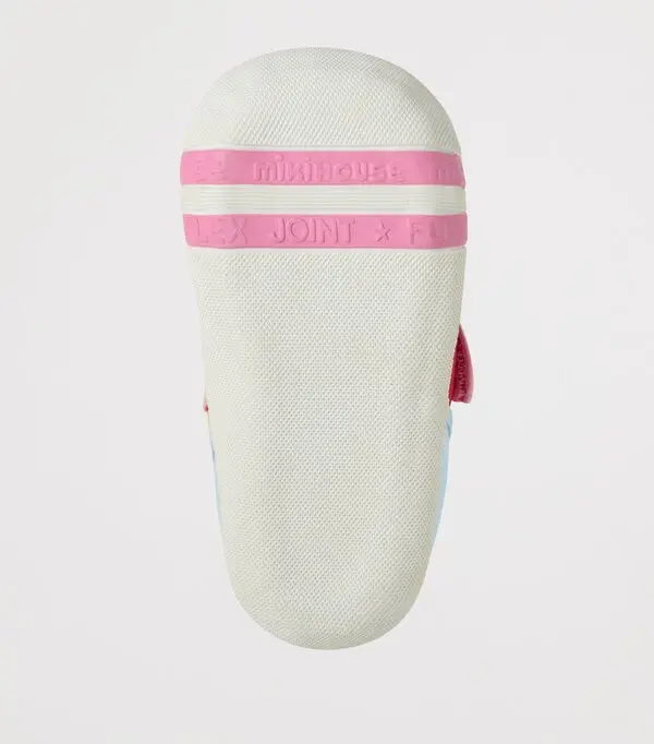 MIKI HOUSE Cotton-blend Appliqué Sneakers