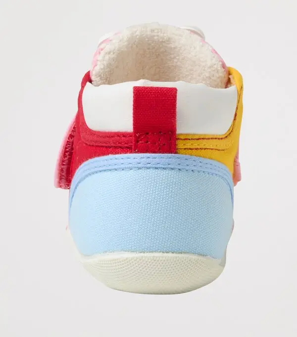 MIKI HOUSE Cotton-blend Appliqué Sneakers