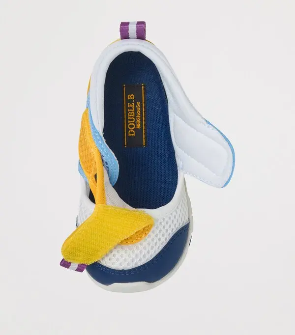 MIKI HOUSE Teddy Bear Sneakers - Navy