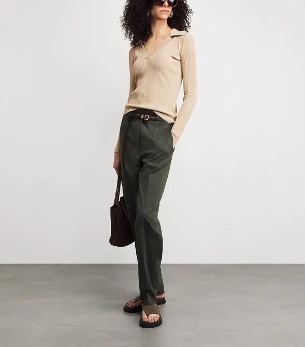 JOSEPH Plissé Chelia Top