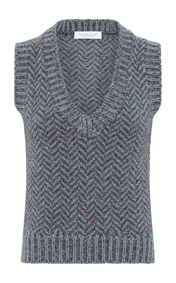 Gabriela Hearst Cresset Knit Cashmere Vest