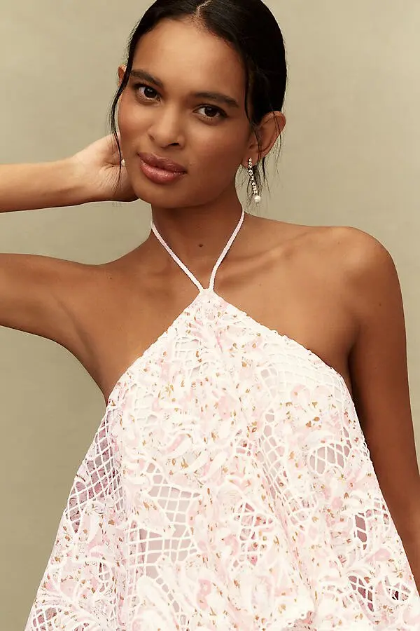 ELLIATT Valencia Tiered Halter Gown