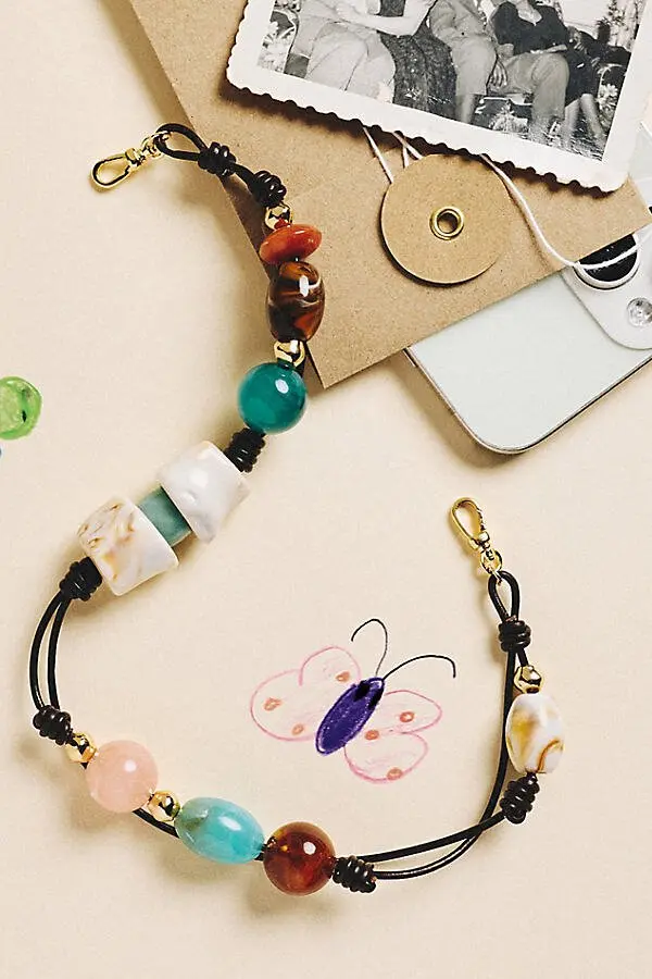 Anthropologie Beaded Phone Chain